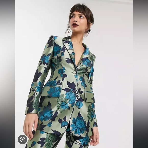 ASOS | Jackets & Coats | Asos Edition Summer Floral Jacquard Blazer And ...